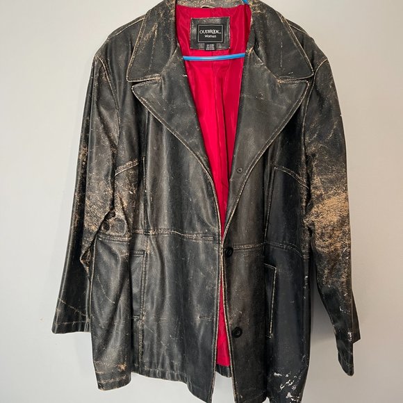 Outbrook | Jackets & Coats | Outbrook Woman Distressed Faux Leather ...